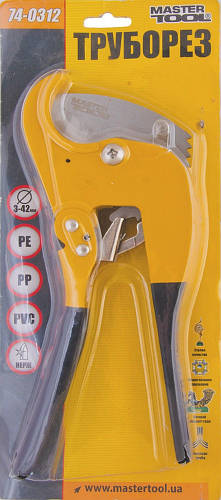 Купить Труборез для пластиковых труб MASTERTOOL 3-42 мм 74-0312, цена 477 ₴ — Prom.ua (ID ...