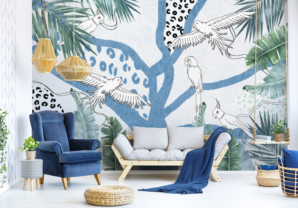 Купитити Фото тварин флізелінові фотошпалери 254x184 см Леопардовий ...