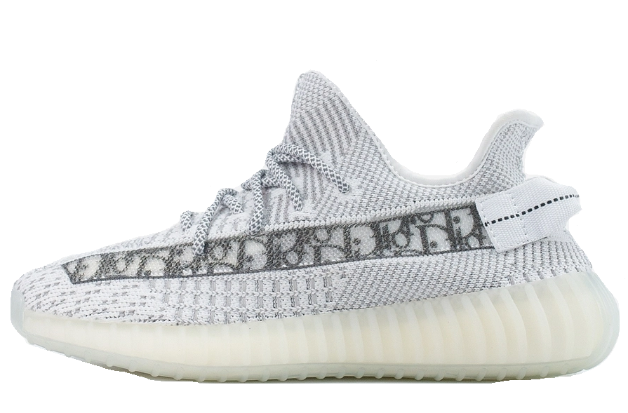 Женские Кроссовки Dior X Adidas Yeezy Boost 350 V2 Grey (адидас Изи ...