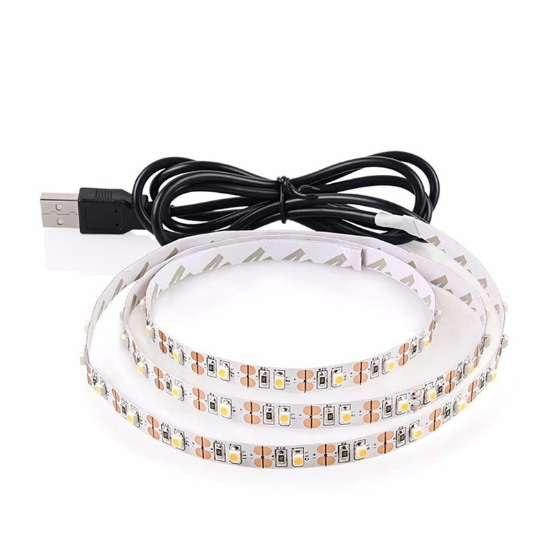 LED лента USB 5В 1 метр для питания от PowerBank, ноутбука, аварийное ...