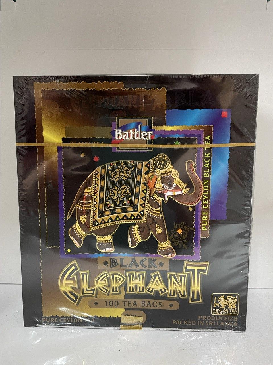 Купить Чай Battler Black Elephant Черний Цейлонский 100 пакетов, цена ...