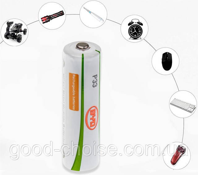 4 шт Аккумуляторная батарейка АА 4 шт 2000 мАч (1,2В) BYD ...