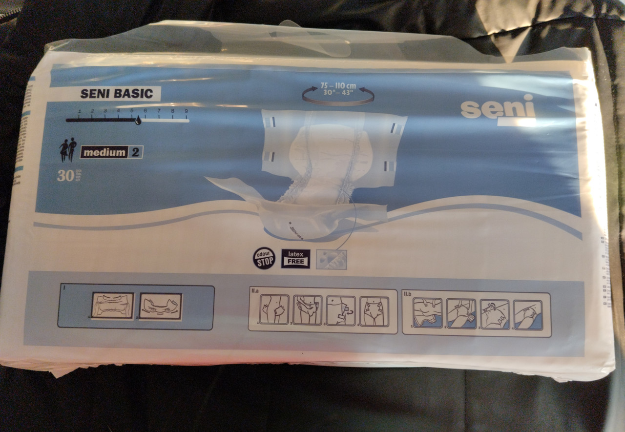 Купить Подгузники для взрослых SENI BASIC (Medium 2) 30шт, цена 582.06 ...