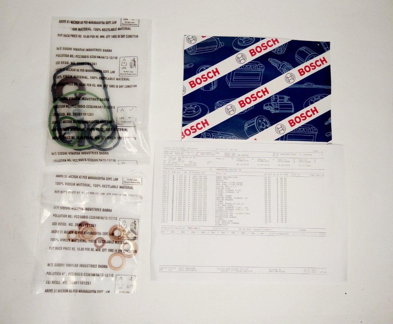 ТНВД Р/к (прокладки, Шайбы, Кольца) Е-2 "Bosch" Эталон — Купить ...