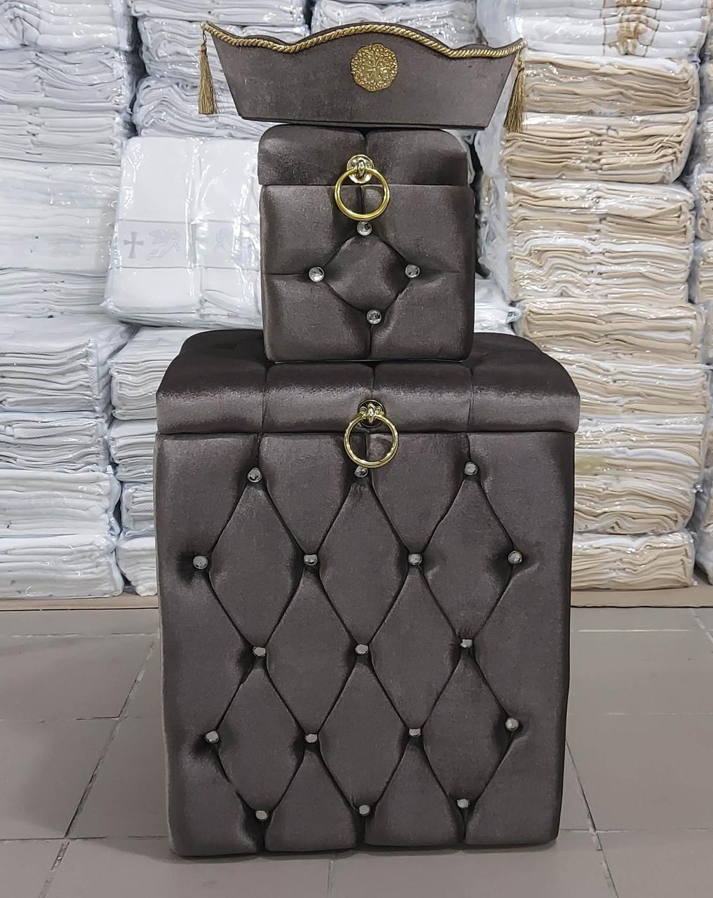 Купити Кошики для білизни квадратні «Оксамит на ніжках 3 шт в комплект ціна 2885 грн Prom