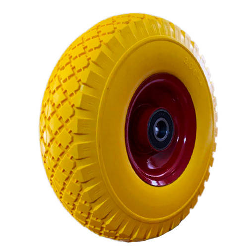Купить Колесо на садовую тачку пенополиуритановое 3.00-4 (d=16 mm,подш ...