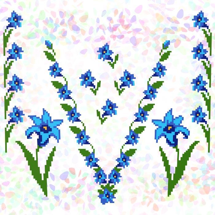 Водорастворимый Флизелин Цветы 227 — в Категории "Бисерное Рукоделие ...