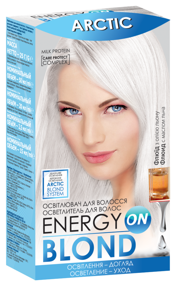 Осветитель для волос Acme-Color "Energy Blond Arctic с флюидом" от ...