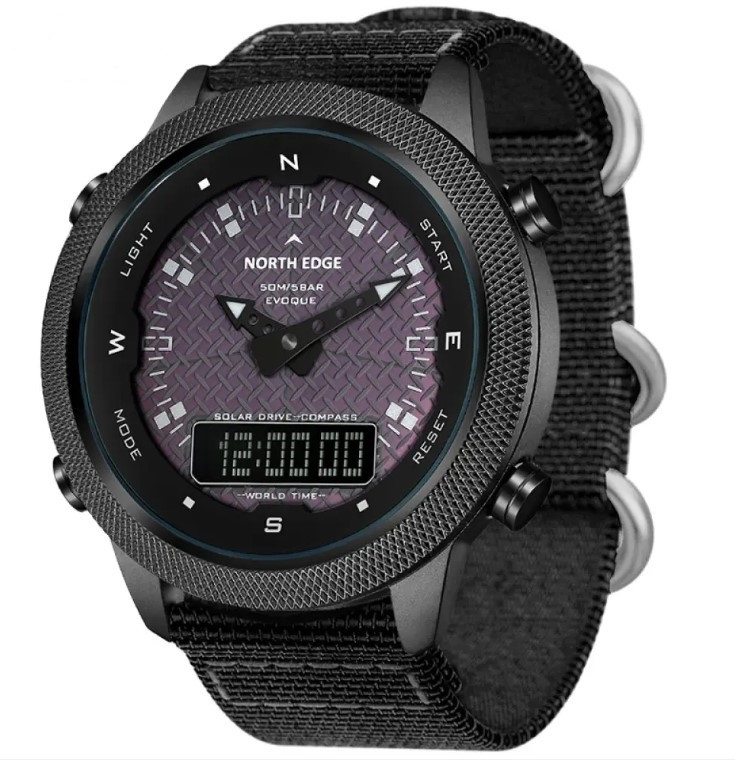 Мужские Тактические Часы для Военных North Edge Evoque 5BAR Компас ...