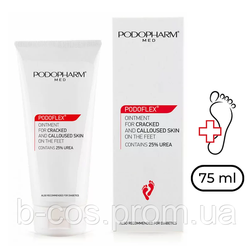 Купить Podopharm PODOFLEX Мазь для Потрескавшейся Кожи Стоп с 25% ...