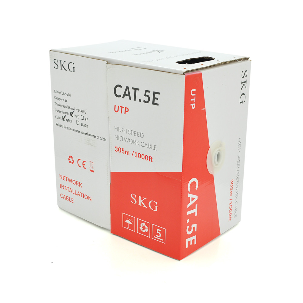 Вита Пара UTP Cat 5E 4PR (0,50мм) CCA PVC 305м, Gray — Купить Недорого ...