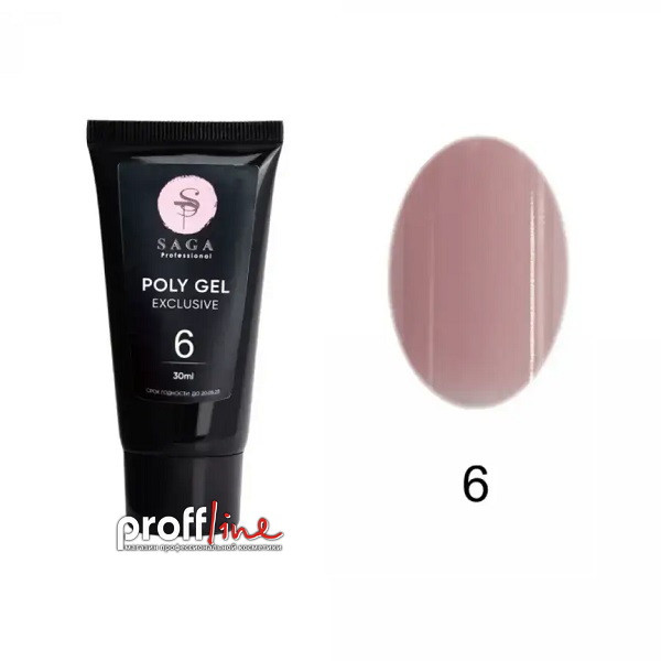 Акрил гель Saga exclusive 30 мл, № 6 - купить недорого в Украине┃Лучшая ...