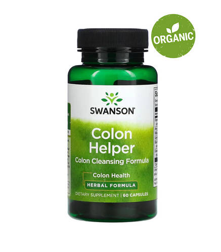 Swanson, Colon Helper, формула для очищення кишечника, 60 капсул (ID ...