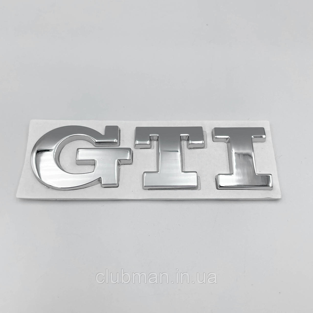 Эмблема наклейка GTI VW (Фольцваген) 93x26 мм Хром (ID#1757127806 ...