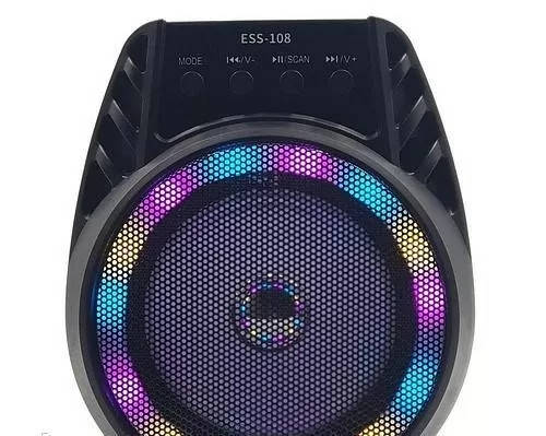 Колонка USB, SD, FM, AUX, Bluetooth со светомузыкой ESS-108, цена 410 ...