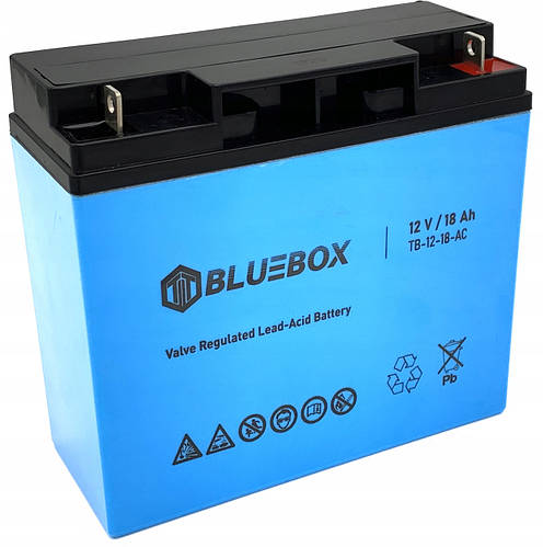 Купить Аккумулятор VRLA AGM BlueBox 12v 18ah для ИБП UPS Новый, цена ...