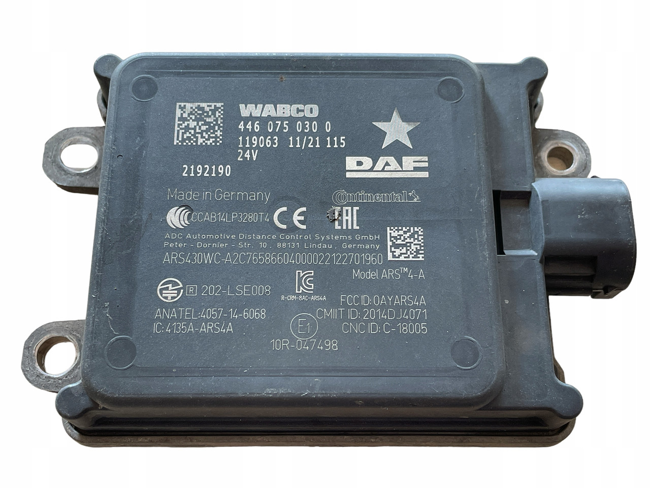 Блок комфорта RADAR AAC TEMPOMAT DAF XF XG NOWY MODEL 2192190 под заказ ...