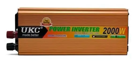 Преобразователь напряжения, с 12V на 220V, инвертор автомобильный 2000W UKC AC/DC SSK ...