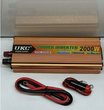 Преобразователь напряжения, с 12V на 220V, инвертор автомобильный 2000W UKC AC/DC SSK ...