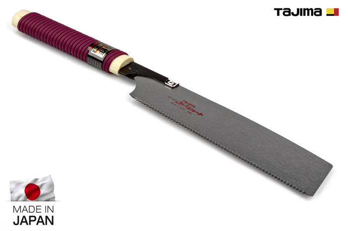 Пила ручная японская по дереву TAJIMA Japan Pull GNC-265ST ротанговая короткая ручка 265 мм ...