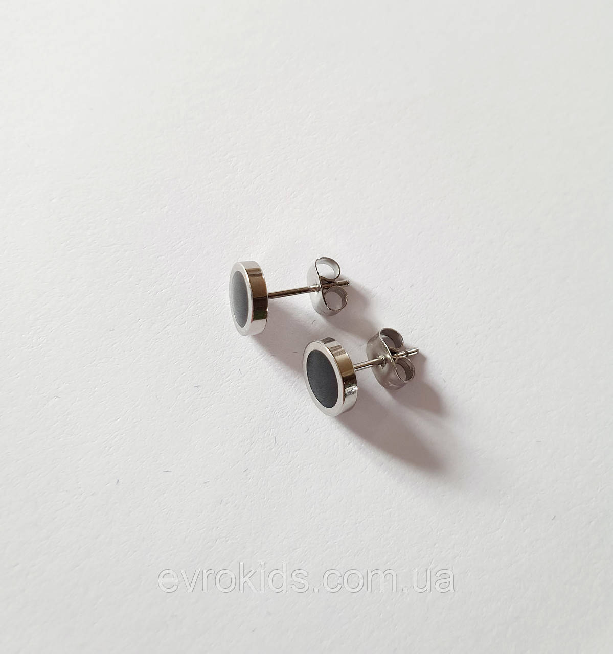 Серьги гвоздики шарики из медицинской стали черные (ID#1758025977 ...