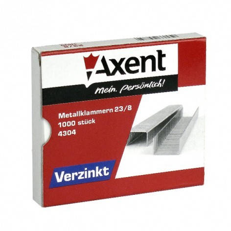 Скобы металлические Axent 23/8 1000 шт 4304-A (ID#1758298290), цена: 45 ₴, купить на Prom.ua