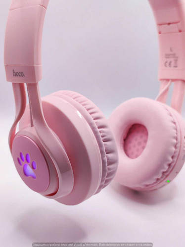 Бездротові навушники Hoco W39 Cat Ear Bluetooth (pink) 38469 Китай (ID ...