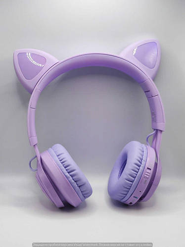 Купить Бездротові навушники Hoco W39 Cat Ear Bluetooth (purple) 38469 ...
