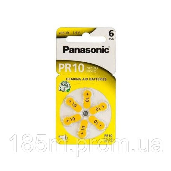 Батарейка PANASONIC Zinc Air PR 230 (10) (6 Bl) — Купити Недорого на ...