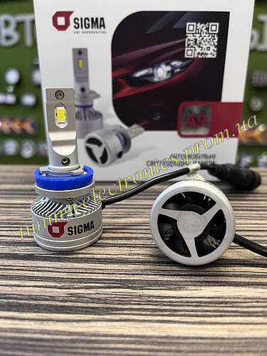 Світлодіодні LED лампи Sigma A9 H11/H8/H9 CANBUS 42 watt 6500k 12в (ID ...