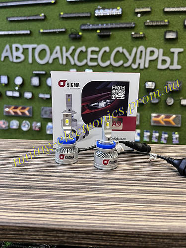 Світлодіодні LED лампи Sigma A9 H11/H8/H9 CANBUS 42 watt 6500k 12в (ID ...