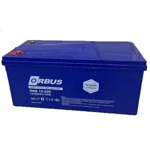 Гелевий акумулятор ORBUS 12V 200Ah GEL для безперебійного живлення ...