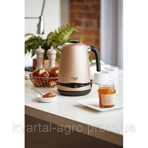 Купить Электрочайник с терморегулятором Adler AD 1295 1.7 золотистый ...