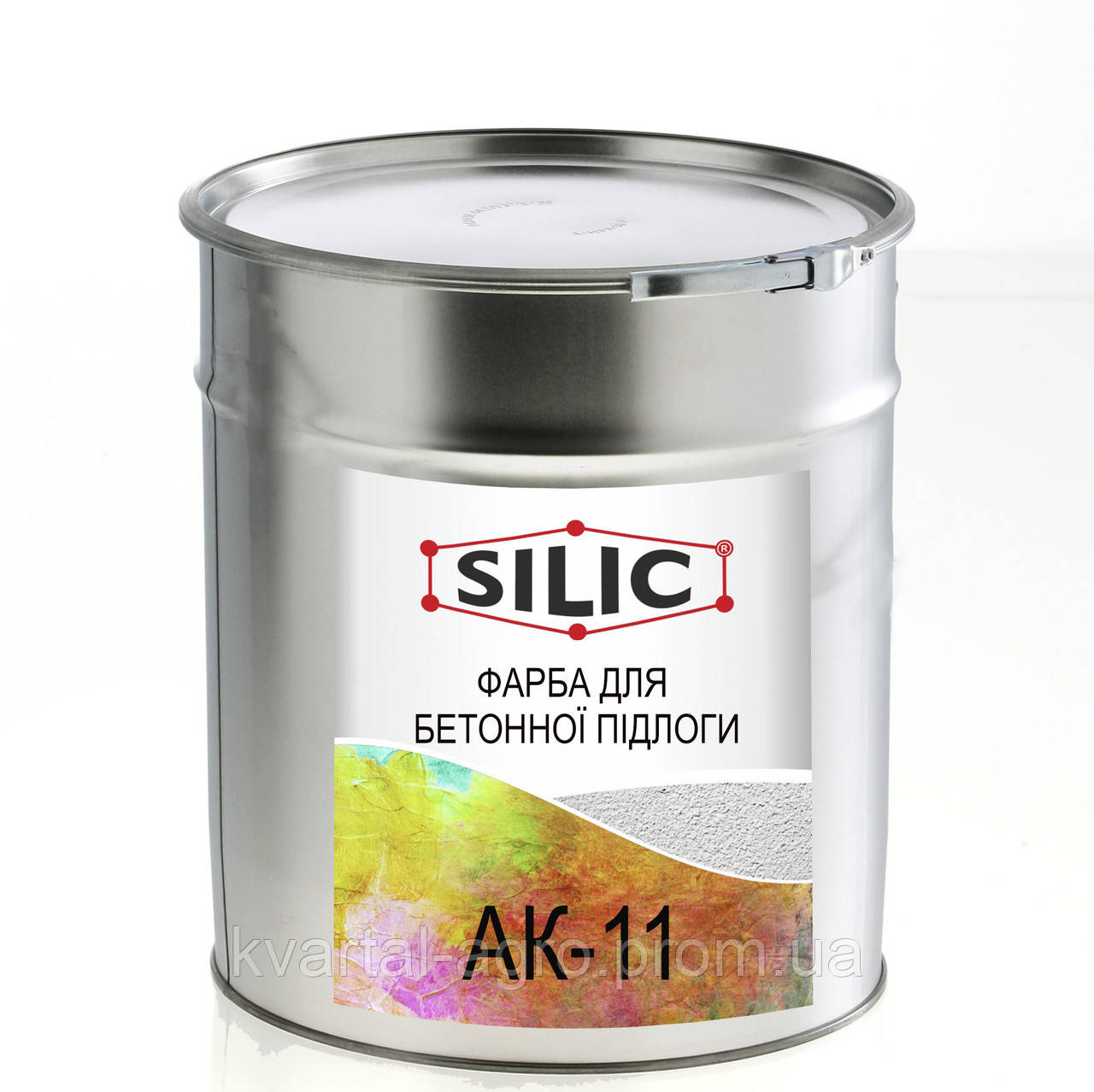 Краска для бетонных полов Силик Украина АК-11 1 кг Зелёный (AKB11ze ...