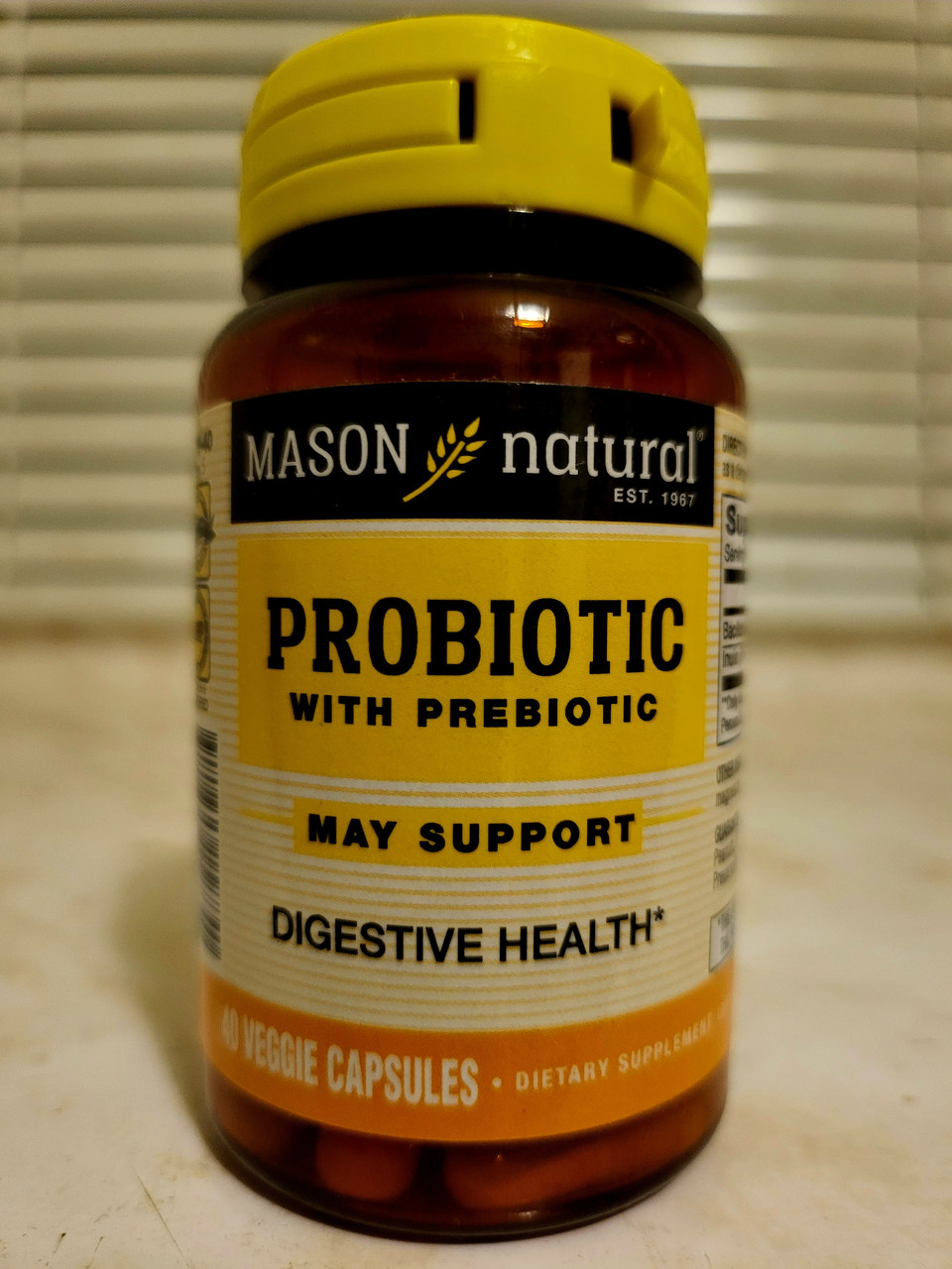 Пробиотик Пребиотик Mason Natural Probiotic With Prebiotic 40 Капсул ...