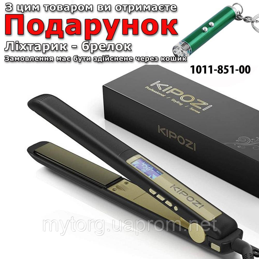 Утюжок Kipozi для Выпрямления Волос C Титановыми Пластинами и Дисплеем ...