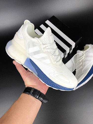 Купить Мужские белые кроссовки Adidas Zx 2K Boost, мужские демисезонные ...