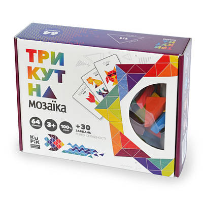 Деревянная игра "Треугольная мозаика" Kupik 900194, 64 детали, цена ...