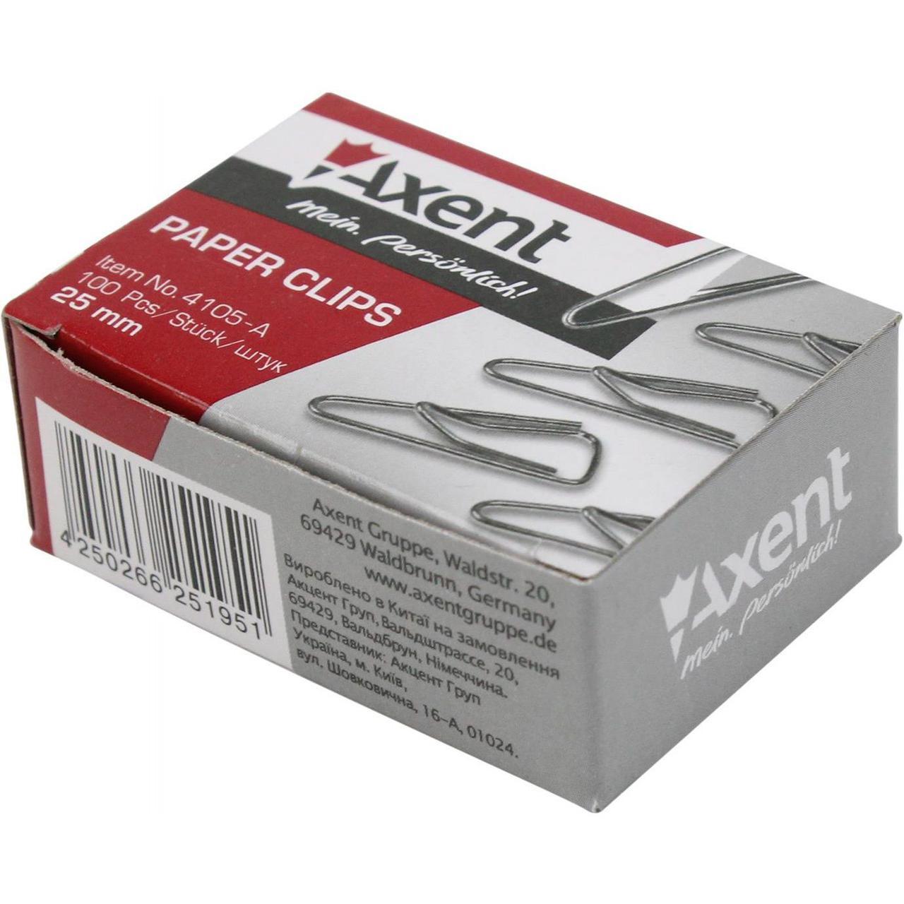 Купити Скріпки 25 мм Axent 4105 трикутні з вигином нікельовані 100 шт., ціна 14.54 ₴ - Prom.ua ...