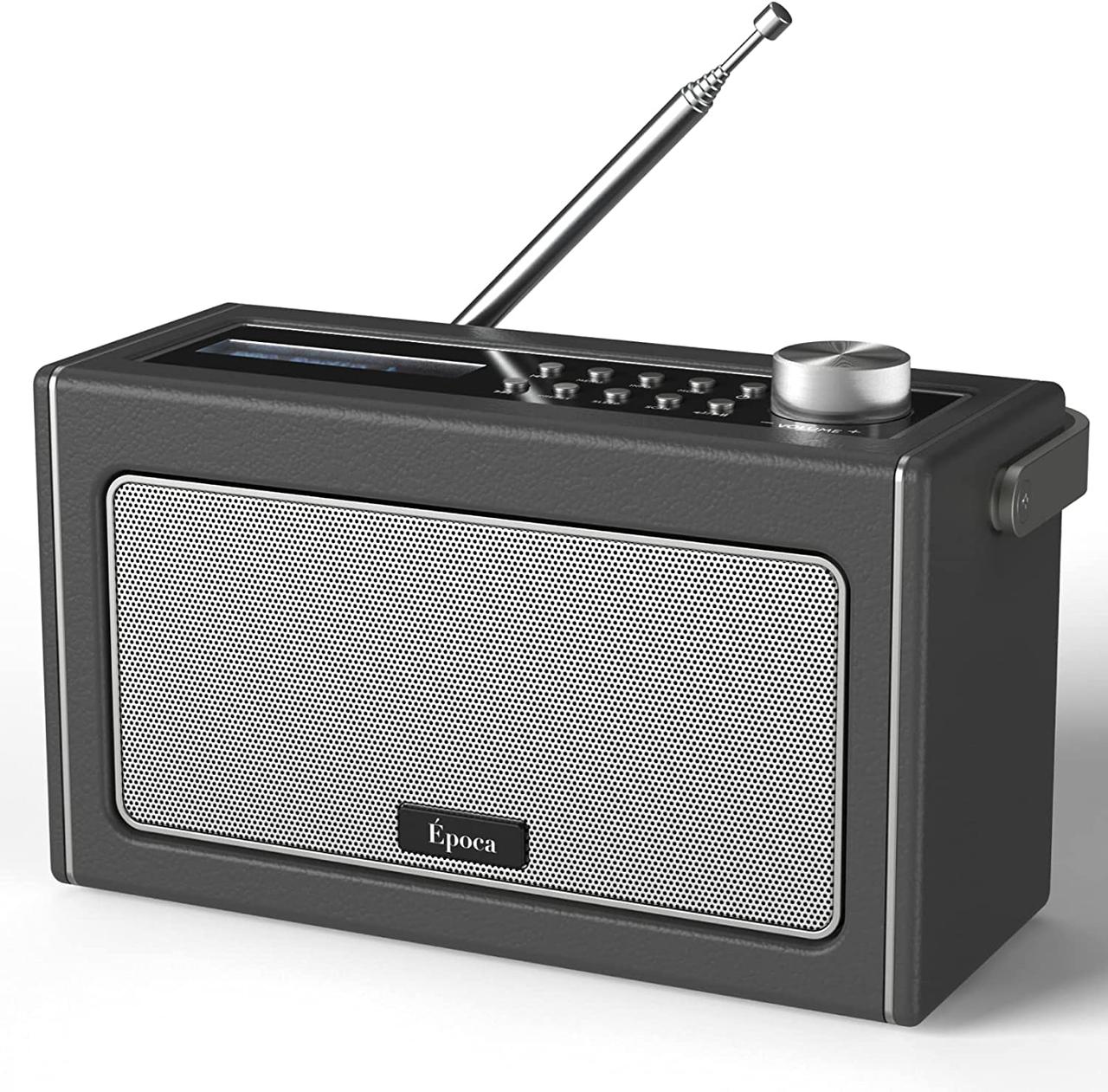 DAB/DAB Plus Радіо/FM-радіо З Bluetooth, Портативне Цифрове Радіо Сіре ...