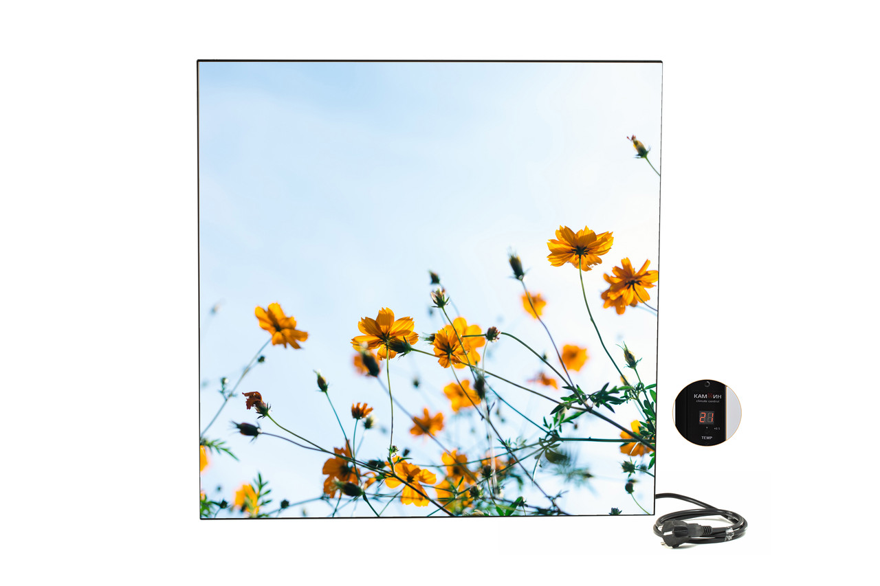 Керамическая Панель Кам-ин 475 Вт с Рисунком 6.4 + Терморегулятор ...