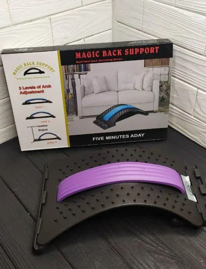 Тренажер Місток Magic Support для спини та хребта Чорний, ціна 290 грн ...