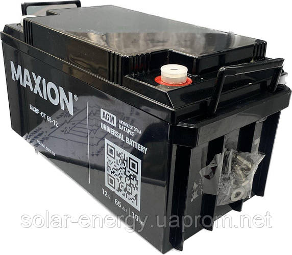 Купить Аrкумулятор AGM Maxion 12v 65Ah, цена 8040 грн — Prom.ua (ID ...