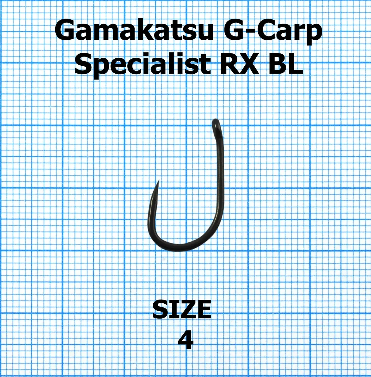 Купить Крючек карповый Gamakatsu G-Carp Specialist RX BL №4 без бородки (11.7 мм), цена 187 ...