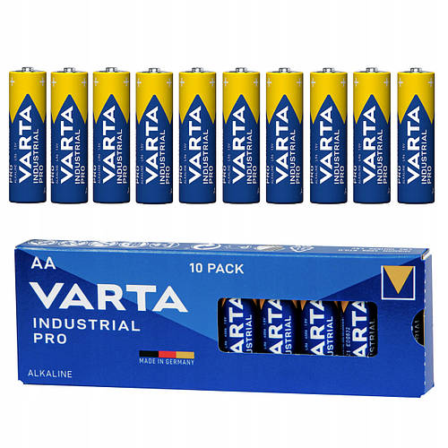 Батарейки алкалайновые Varta Industrial Pro AA (R6) 10 шт., цена 155 ...