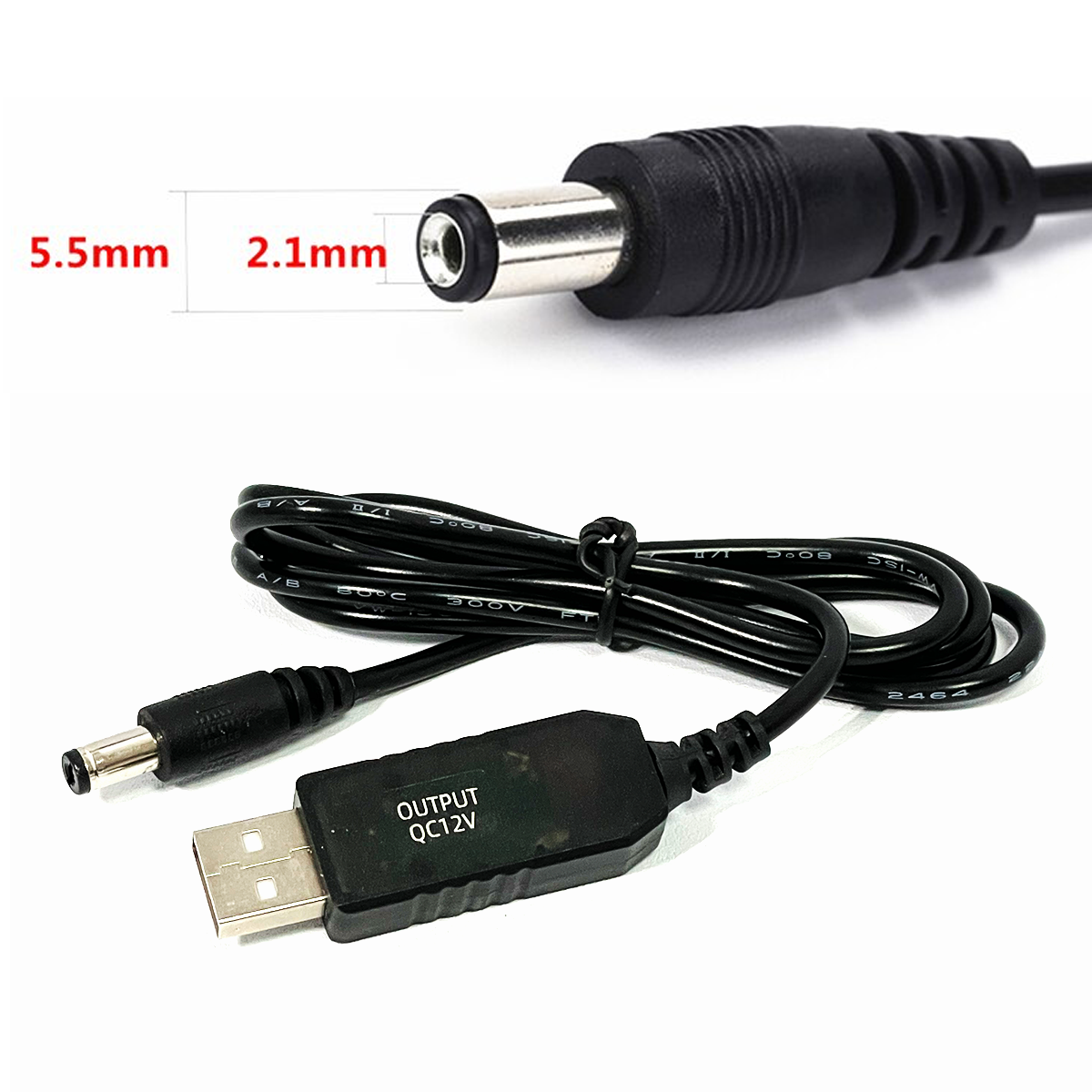 Кабель питания для роутера/модема USB-DC 12V 1,5А с триггером QC, цена ...