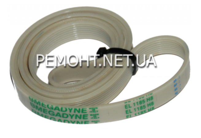 Ремень стиральной машины ручейковый 1185 H8 (ID#1760063200), цена: 324 ...