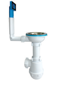 Сифон АНІ-ПЛАСТ для кухні Ані Грот 3 1/2" х d40 з жорстким переливом ...