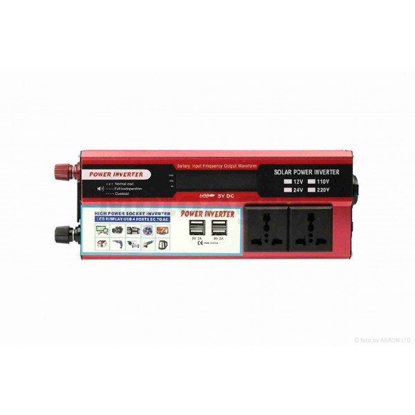 Инвертор AC/DC-12V/220V, 2000W, LCD экраном, USB #ATPI-9, цена 2610 грн — Prom.ua (ID#1760114774)