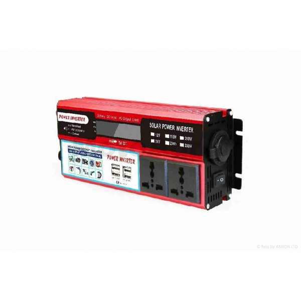 Инвертор AC/DC-12V/220V, 1500W, LCD экраном, USB #ATPI-8, ціна 2290 грн — Prom.ua (ID#1760114775)